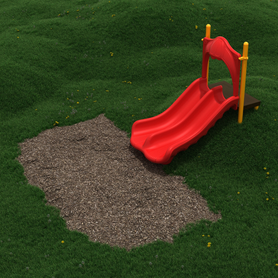Use Your Hill for a Safe Slide - 3-feet Double Straight Hillside Slide ...